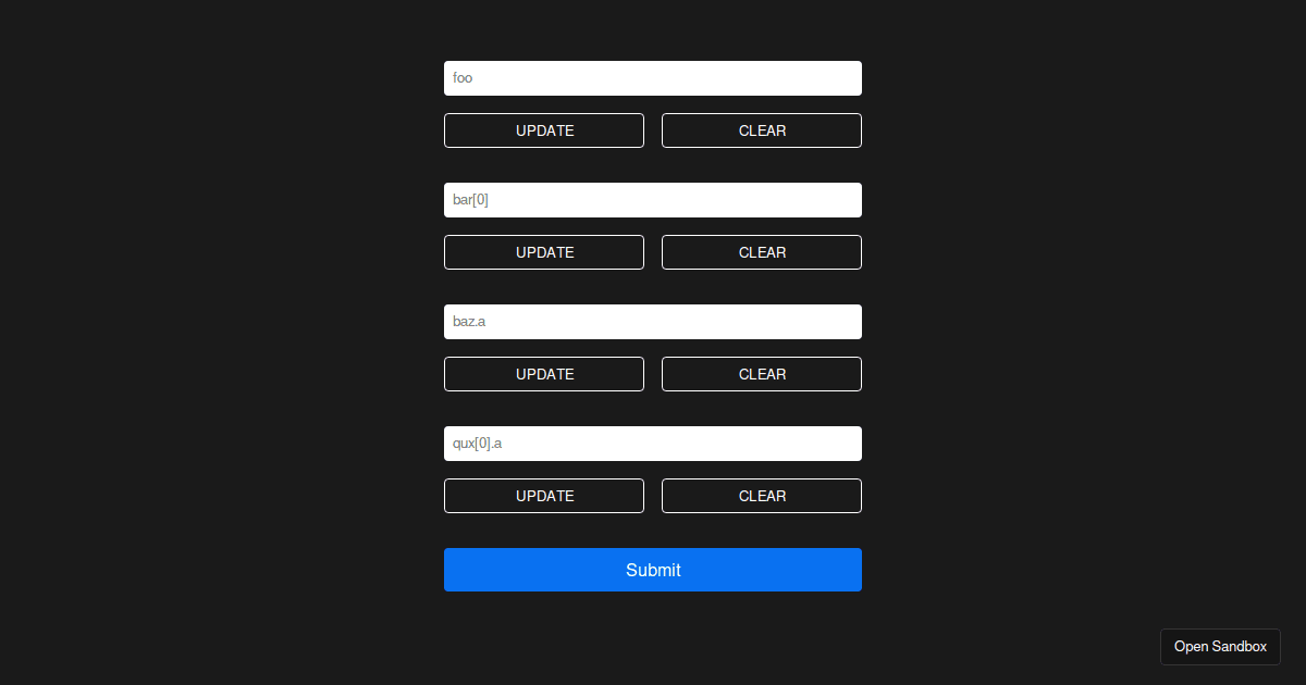 RCF - Complex Structures - Codesandbox