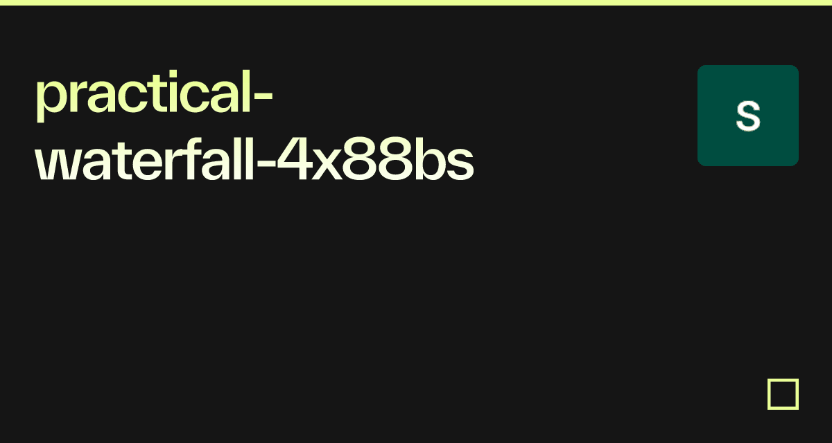 practical-waterfall-4x88bs - Codesandbox