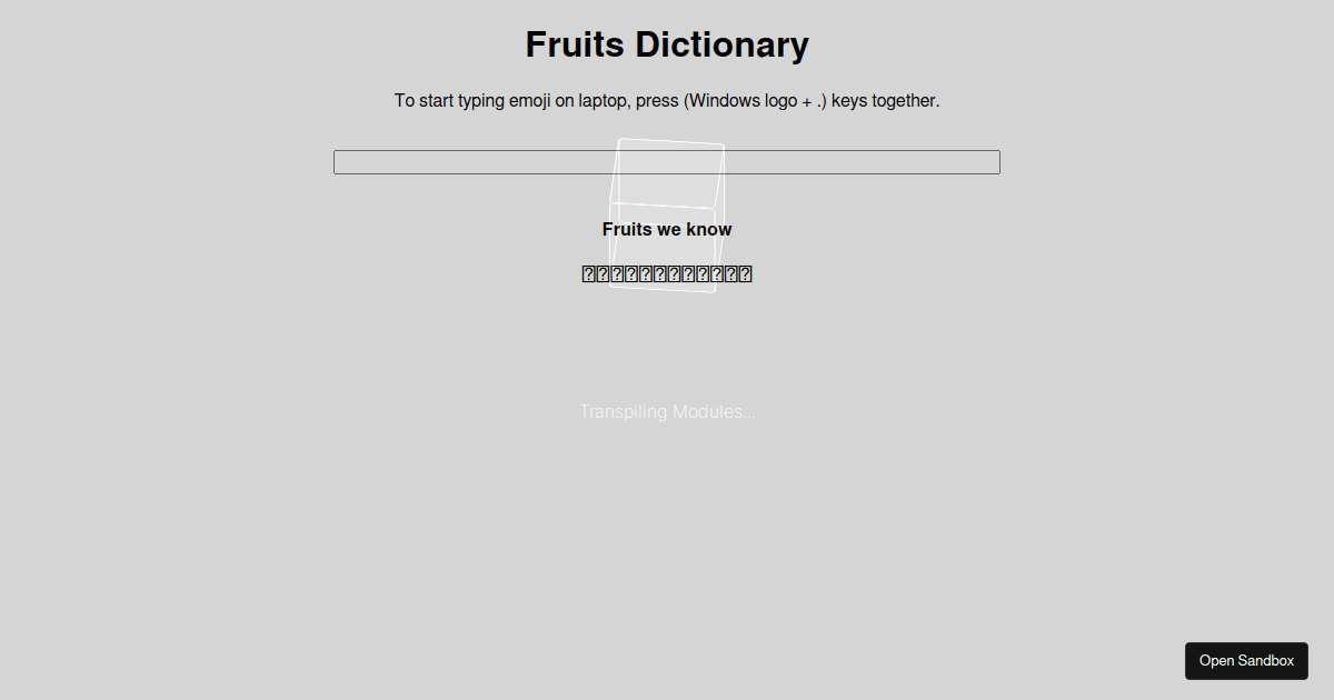 my-fruits-pictionary - Codesandbox