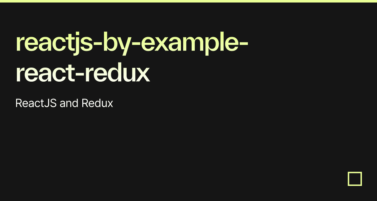 Reactjs By Example React Redux Codesandbox