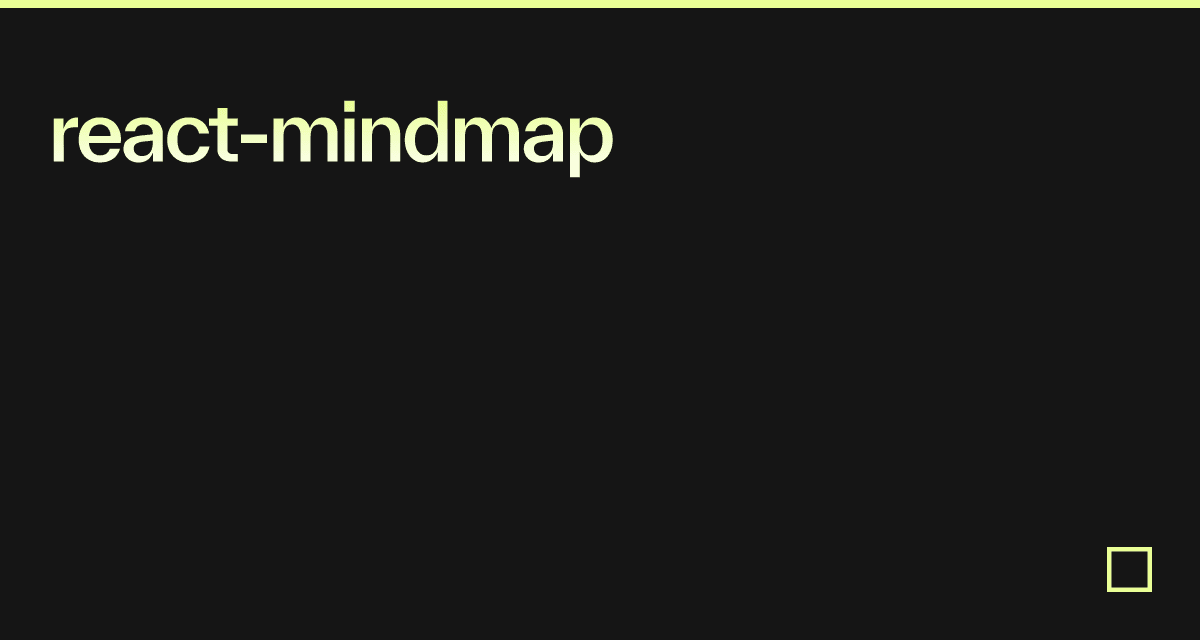 react-mindmap - Codesandbox