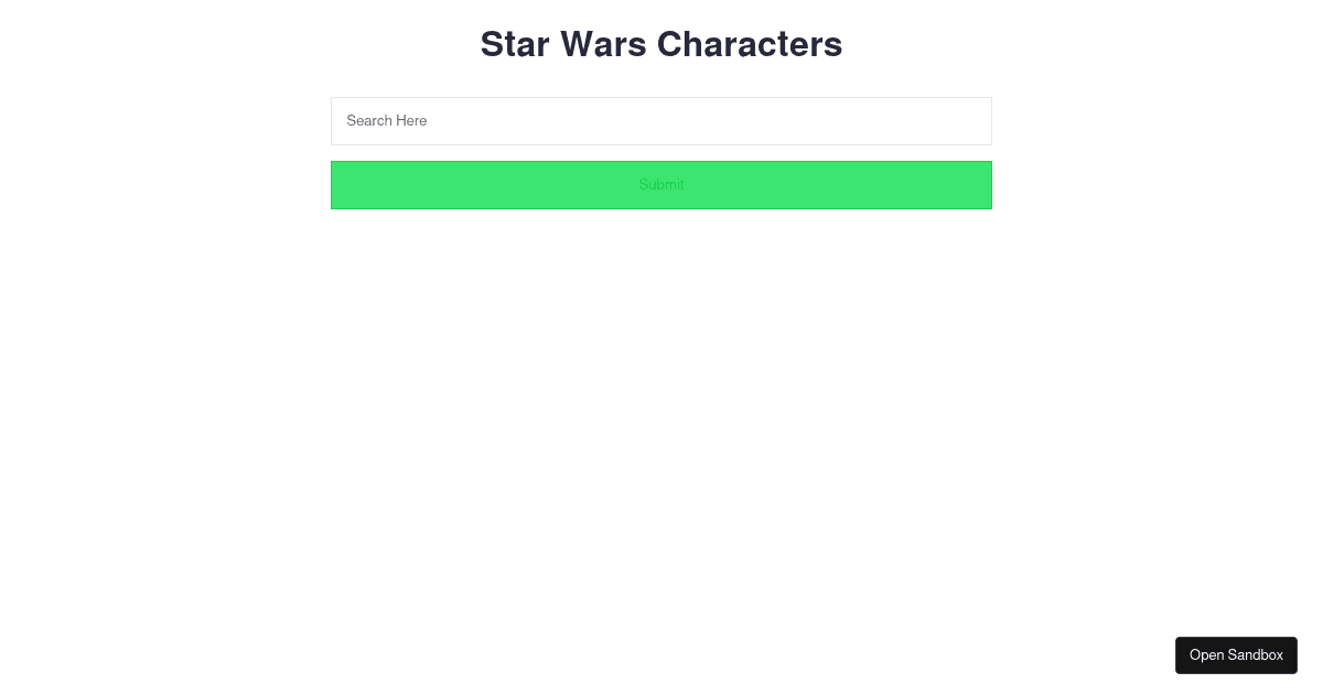 star-wars-autocomplete - Codesandbox