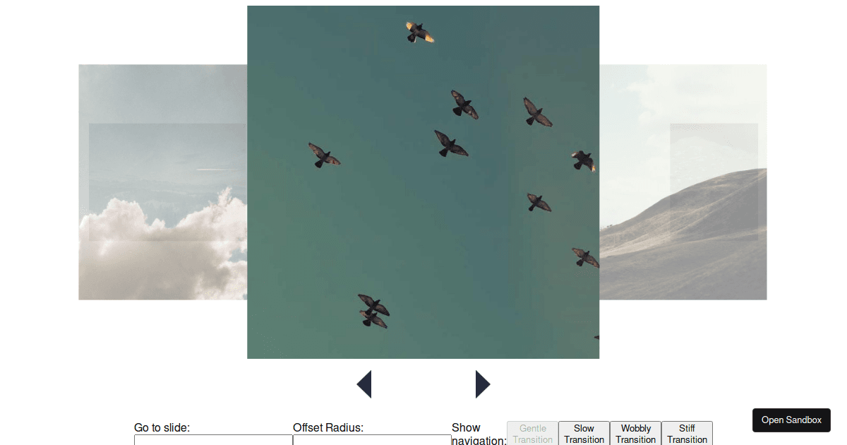 React Spring 3d Carousel Basic Example Codesandbox