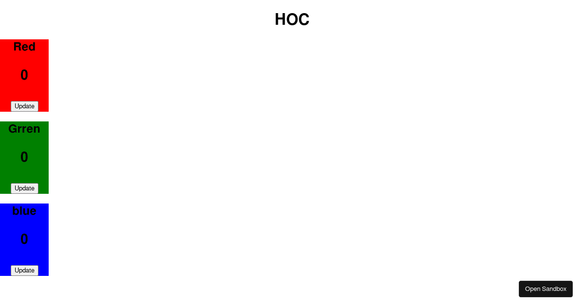 HOC - Codesandbox