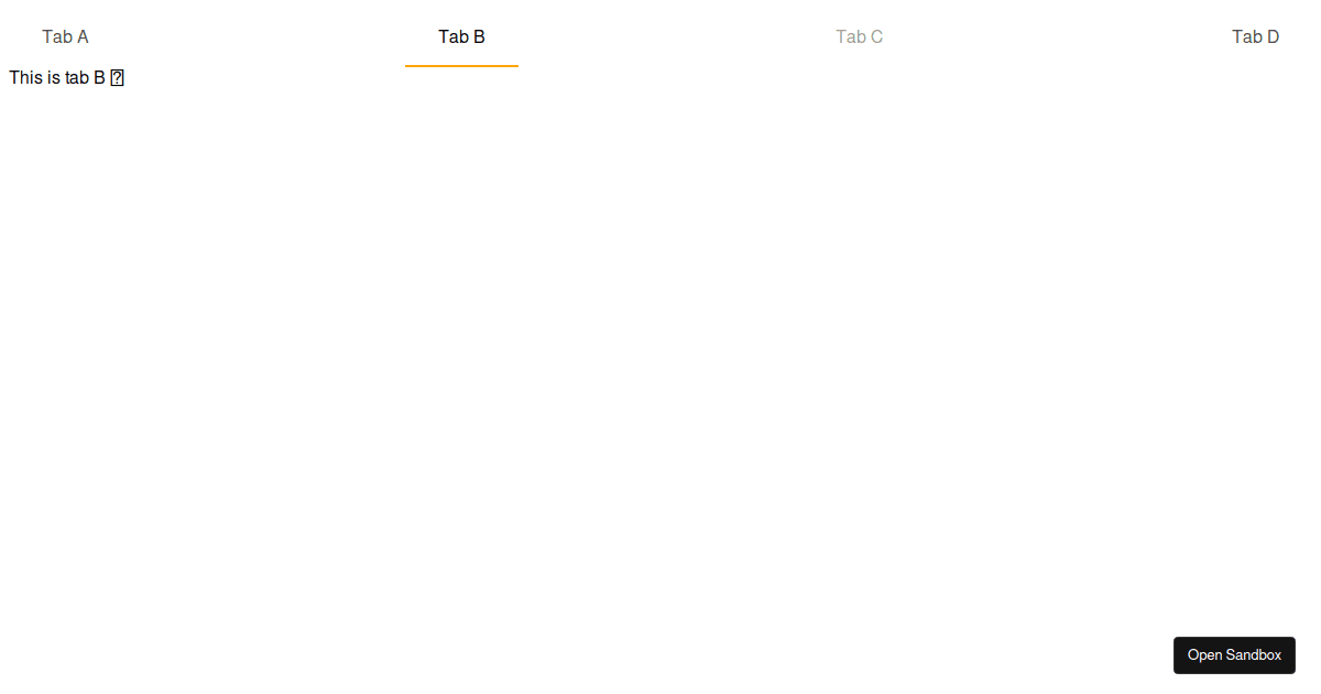React Tab Compound Function Codesandbox