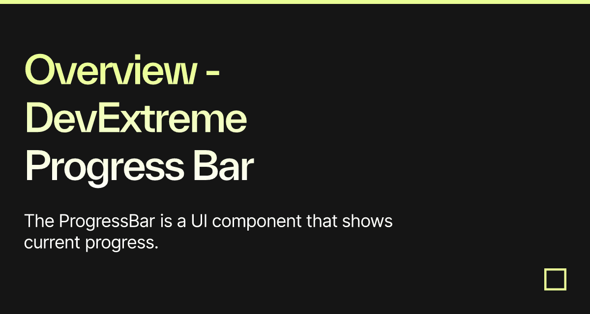 Overview - DevExtreme Progress Bar - Codesandbox