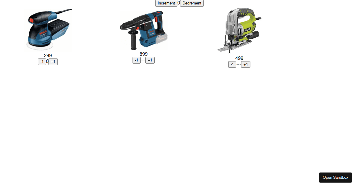 Redux-toolkit counter - Codesandbox