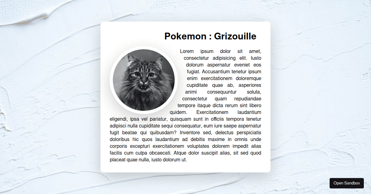 Wrap text around a circle - Codesandbox