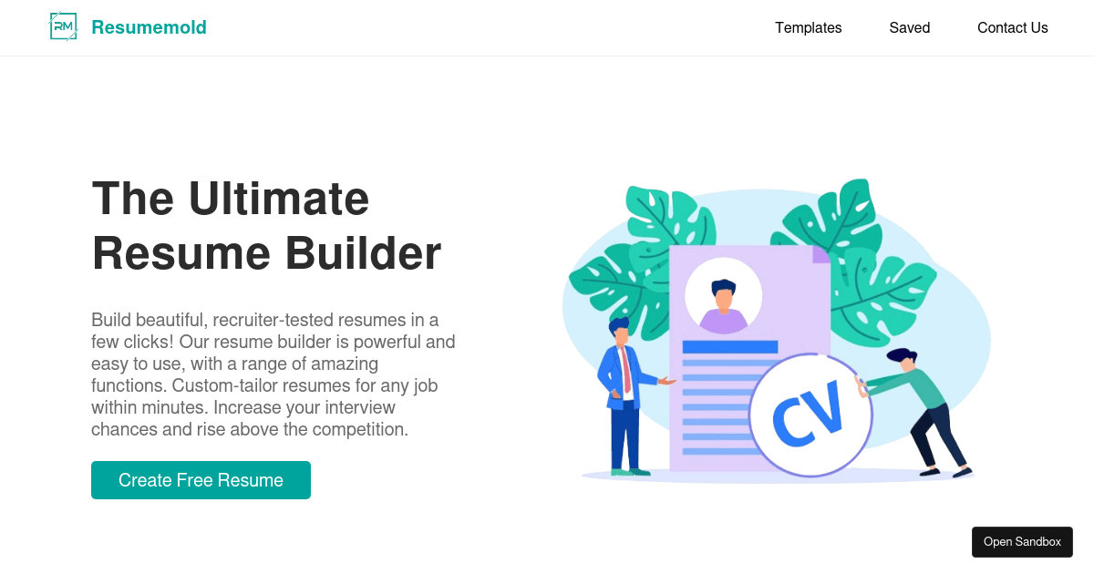 Resume_Builder - Codesandbox