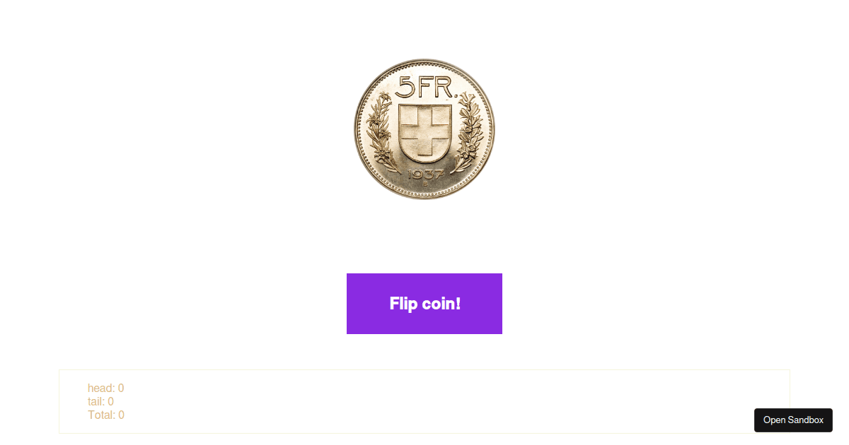 Coin-Flipper - Codesandbox