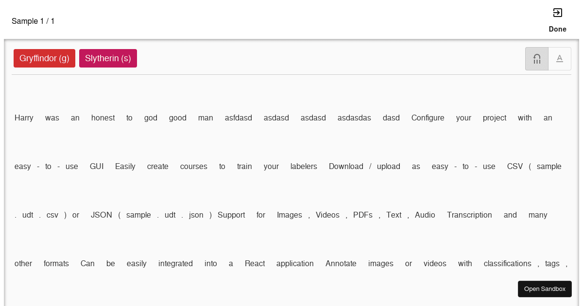 React Nlp Annotate Example Forked Codesandbox