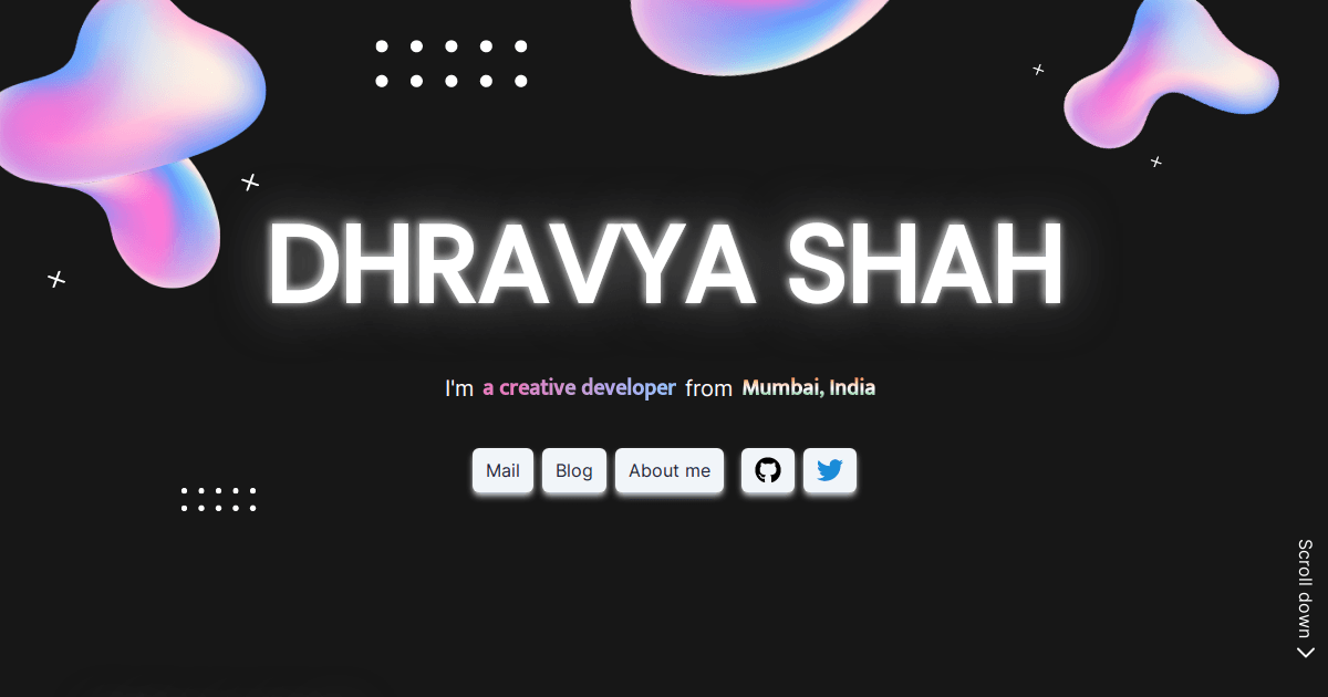 dhravya.dev - Codesandbox