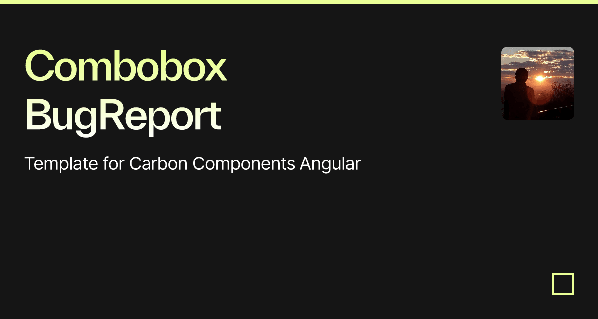 Combobox BugReport - Codesandbox