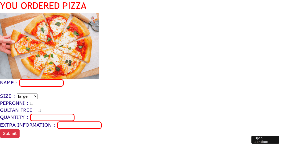 Pizza_Order - Codesandbox