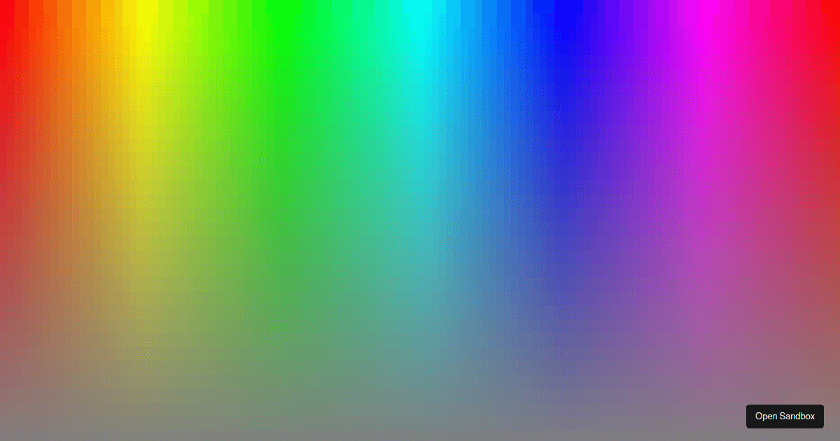 [Canvas] Color Spectrum (grid) - Codesandbox