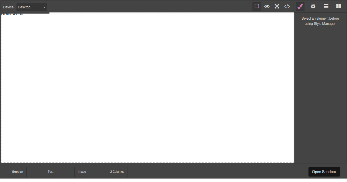 grapejs-template - Codesandbox