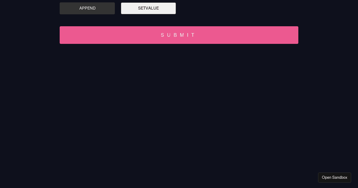React Hook Form Usefieldarray Forked Codesandbox