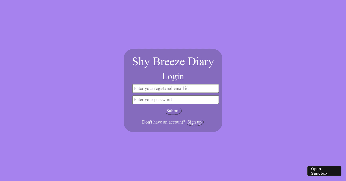 shy-breeze-diary - Codesandbox