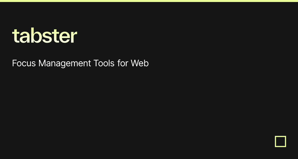 tabster - Codesandbox