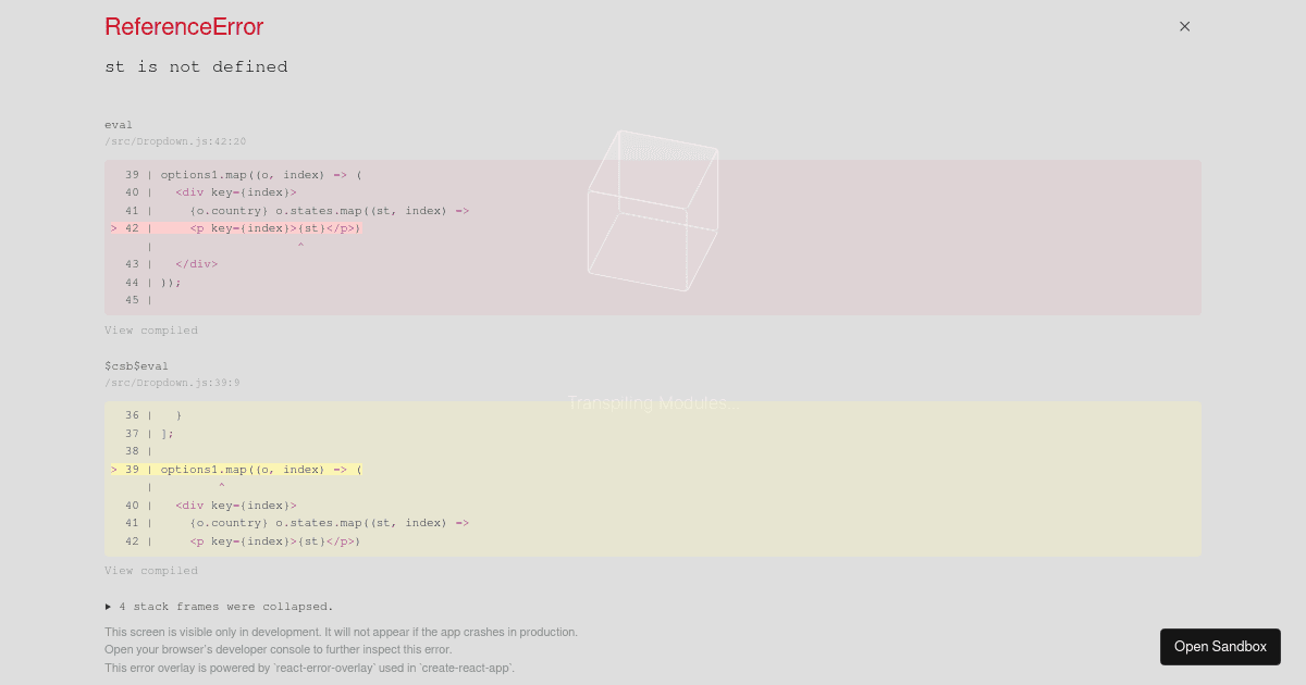 Multiselect Dropdown Forked Codesandbox 