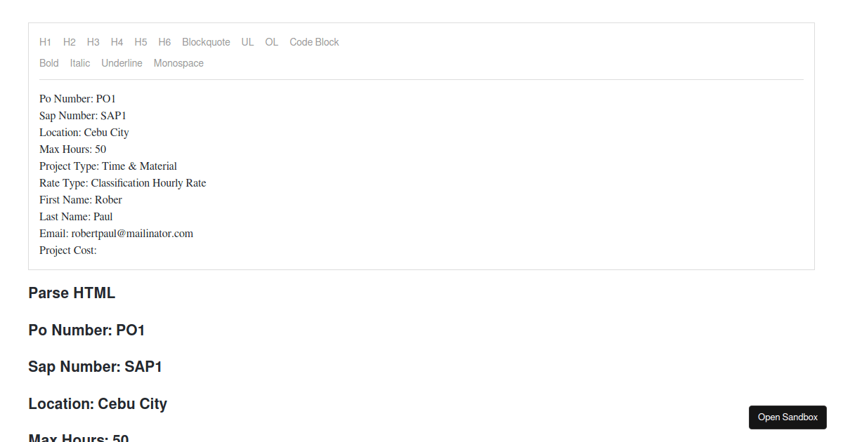 DraftJS - Sample - Codesandbox
