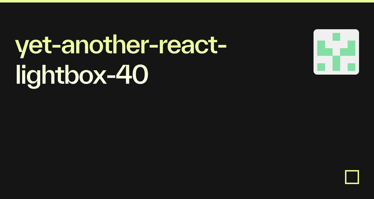 Yet Another React Lightbox 40 Codesandbox