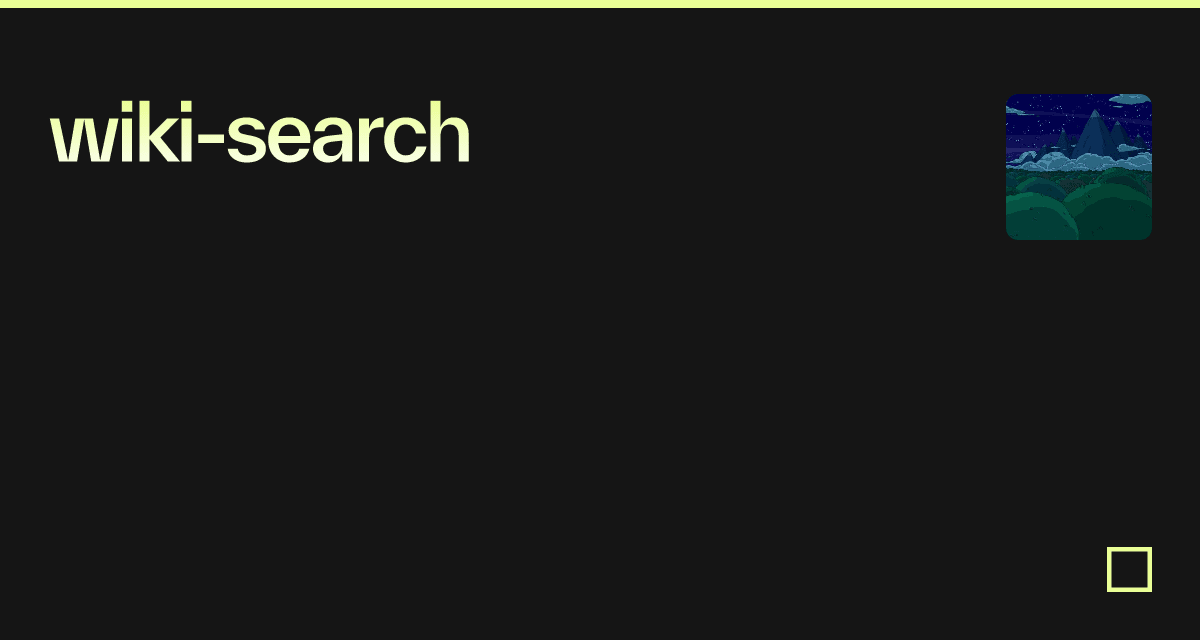 wiki-search - Codesandbox