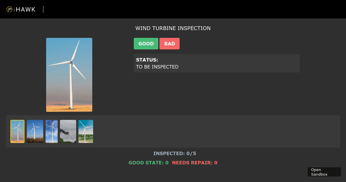 React: Turbine Inspection - Codesandbox