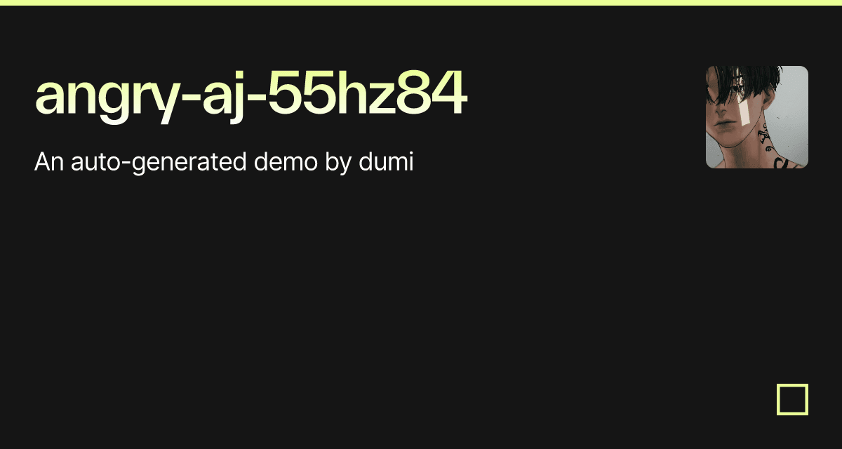 angry-aj-55hz84 - Codesandbox