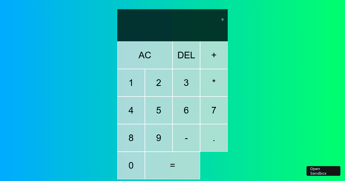 calculator - Codesandbox