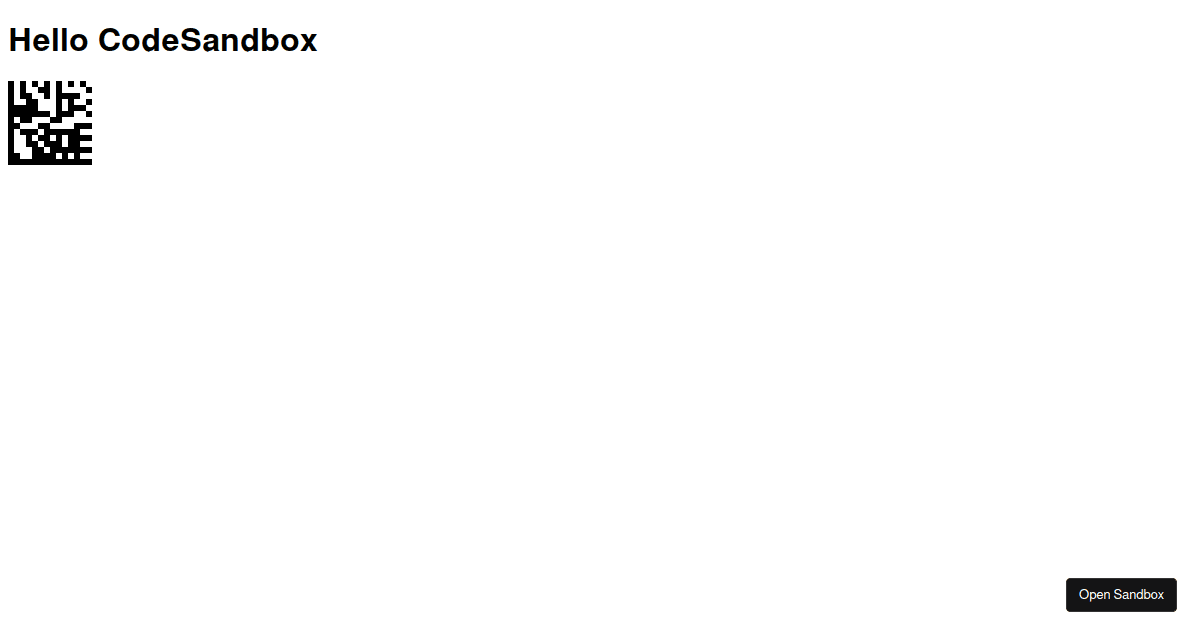 data-matrix-barcode - Codesandbox