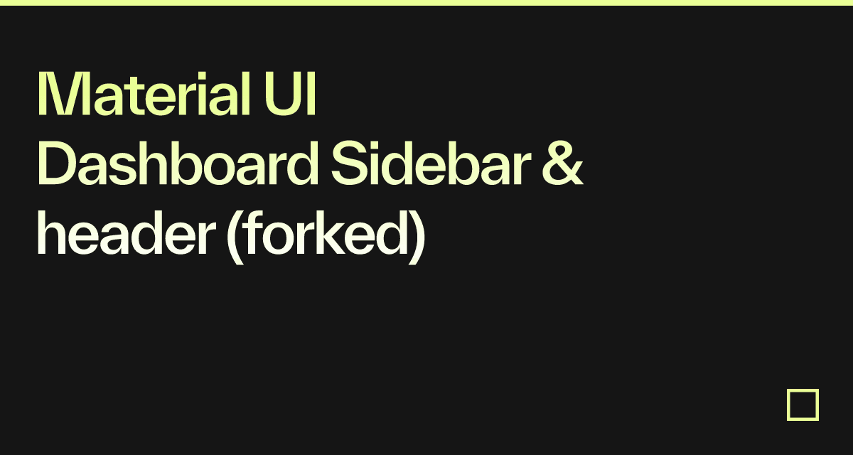 Material Ui Dashboard Sidebar And Header Forked Codesandbox