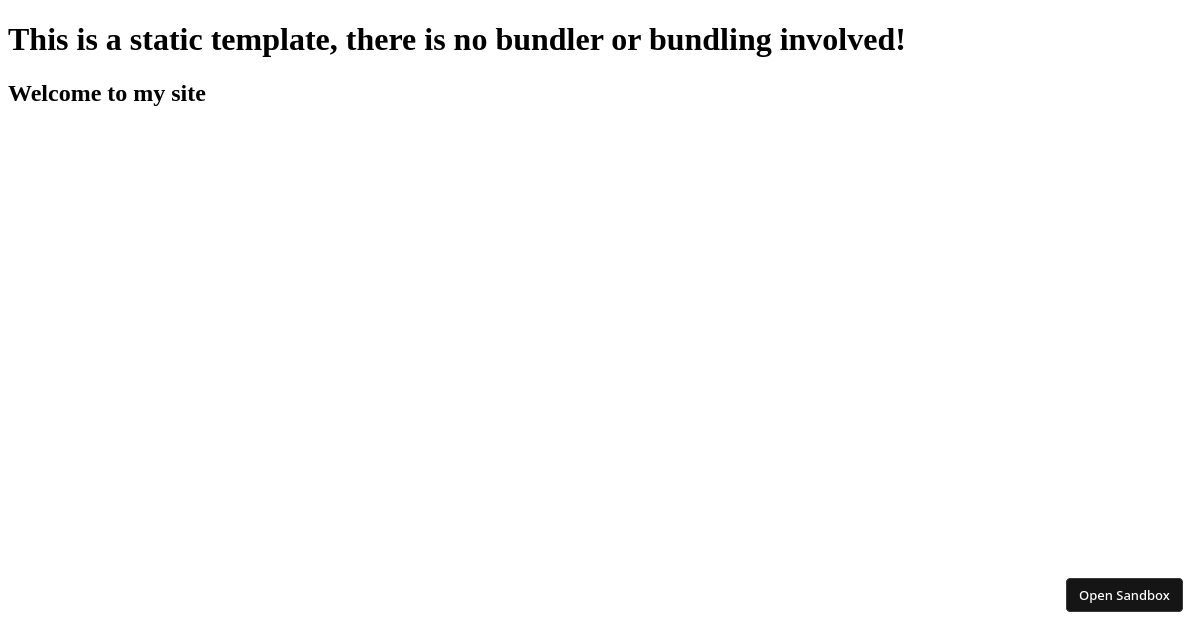 static - Codesandbox