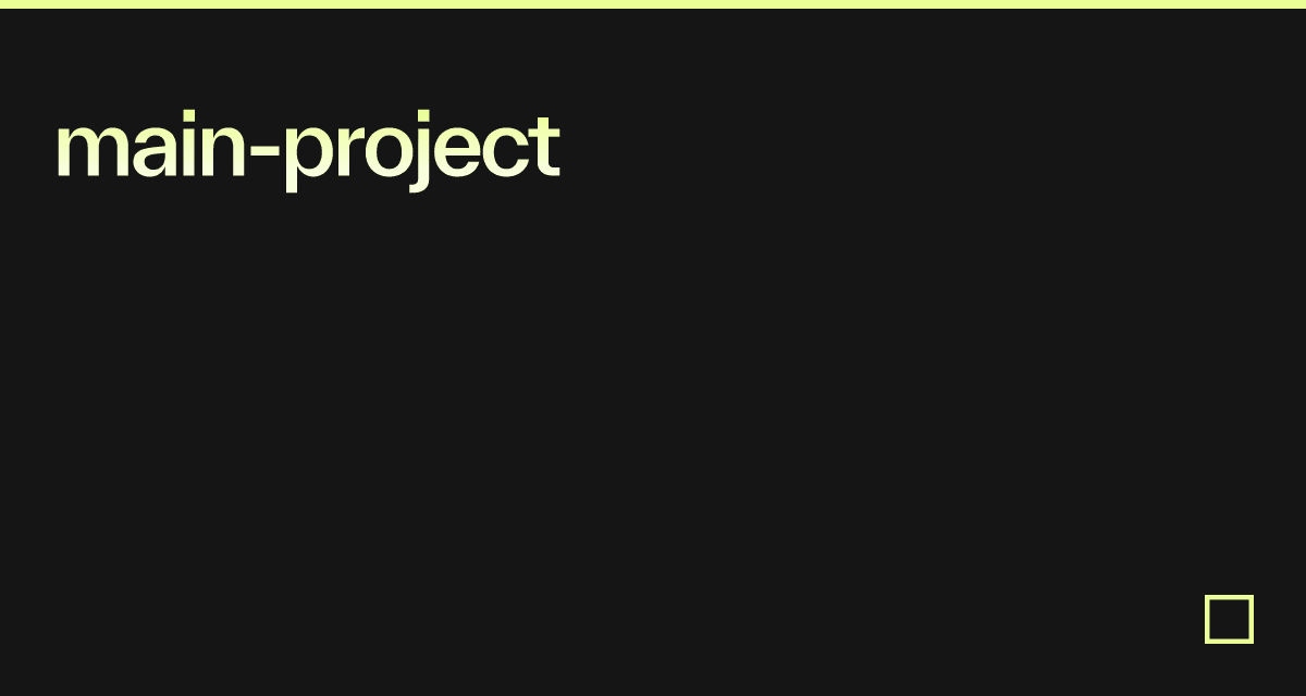 main-project - Codesandbox