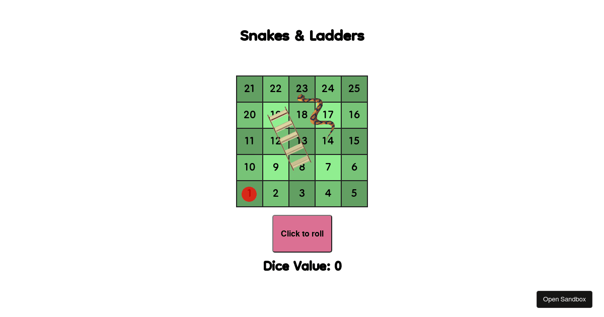 react-snakes-and-ladders - Codesandbox