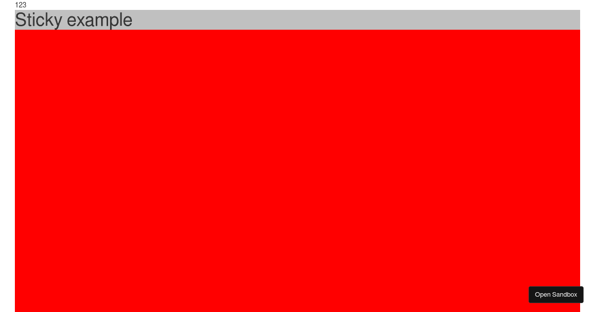 react-sticky-component - Codesandbox