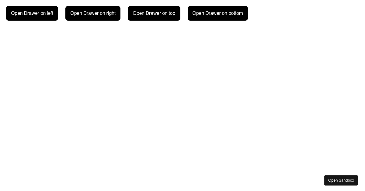 Base Web - Drawer with anchor - Codesandbox