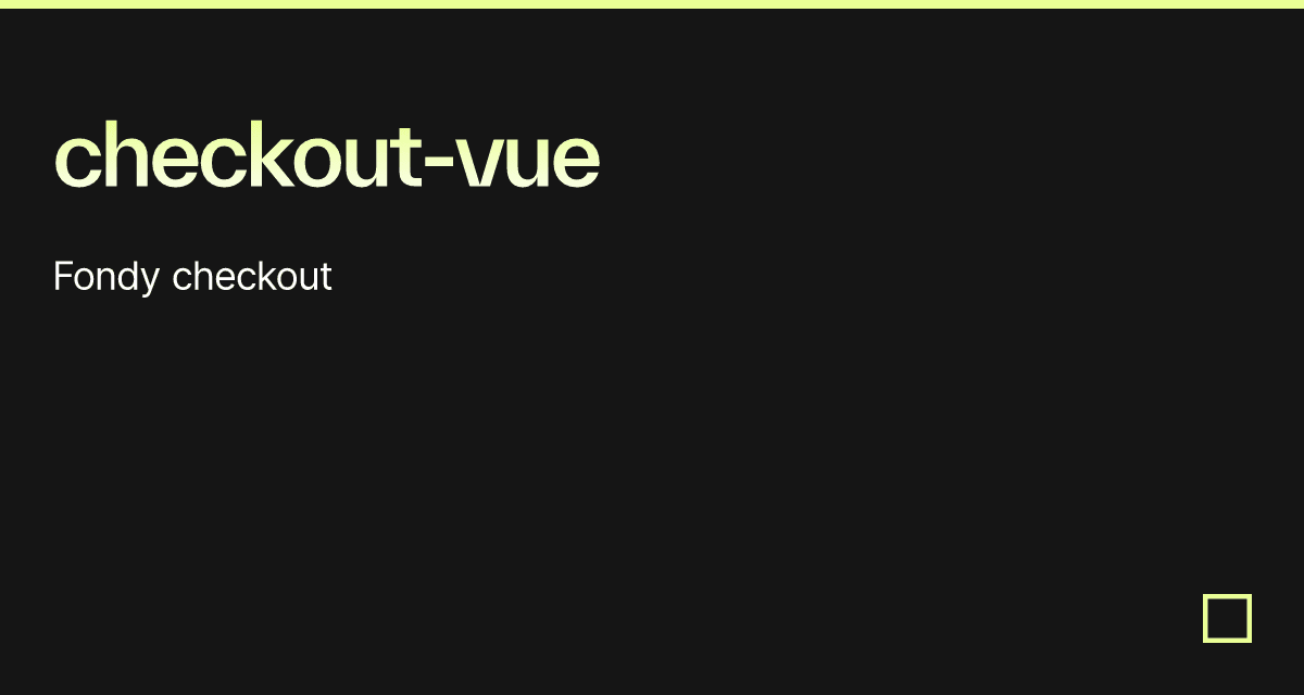 checkout-vue - Codesandbox