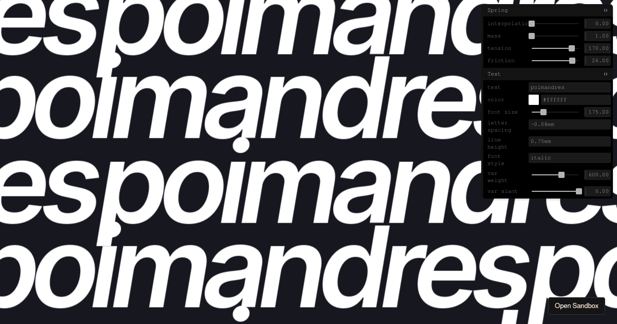 use-tweaks example - Codesandbox