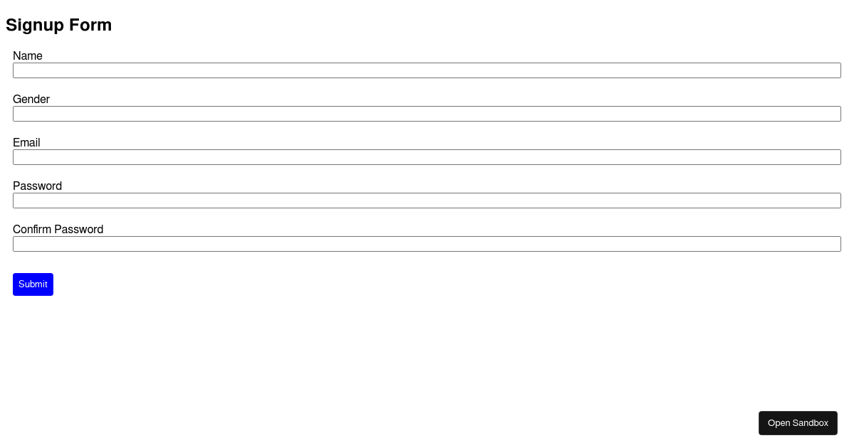 html-form-validation - Codesandbox