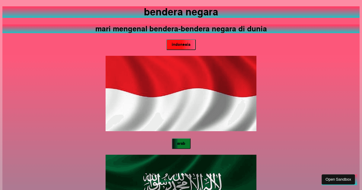 bendera indonesia - Codesandbox
