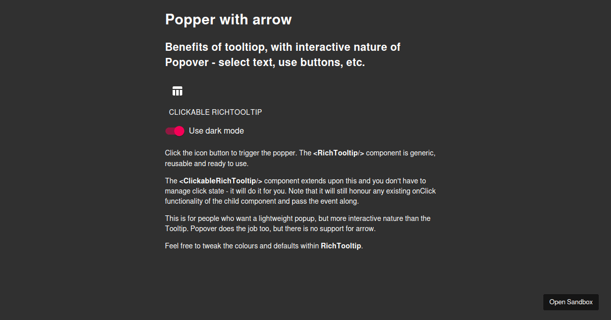 popper-with-arrow - Codesandbox