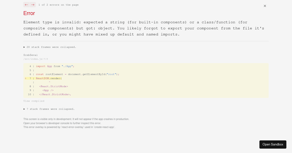 inspiring-banach-58qge - Codesandbox