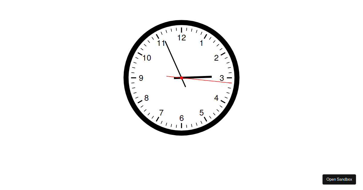 Analog-Clock - Codesandbox