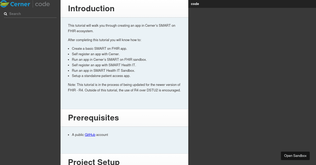 cerner/smart-on-fhir-tutorial - Codesandbox