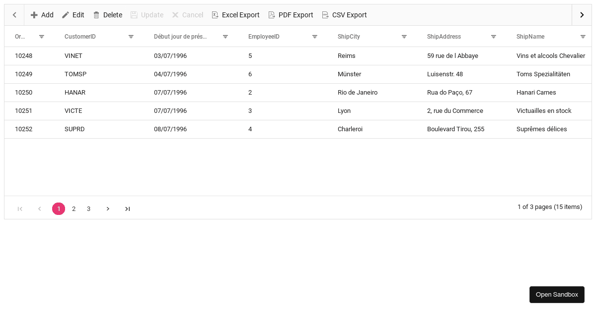 Vue Template Codesandbox