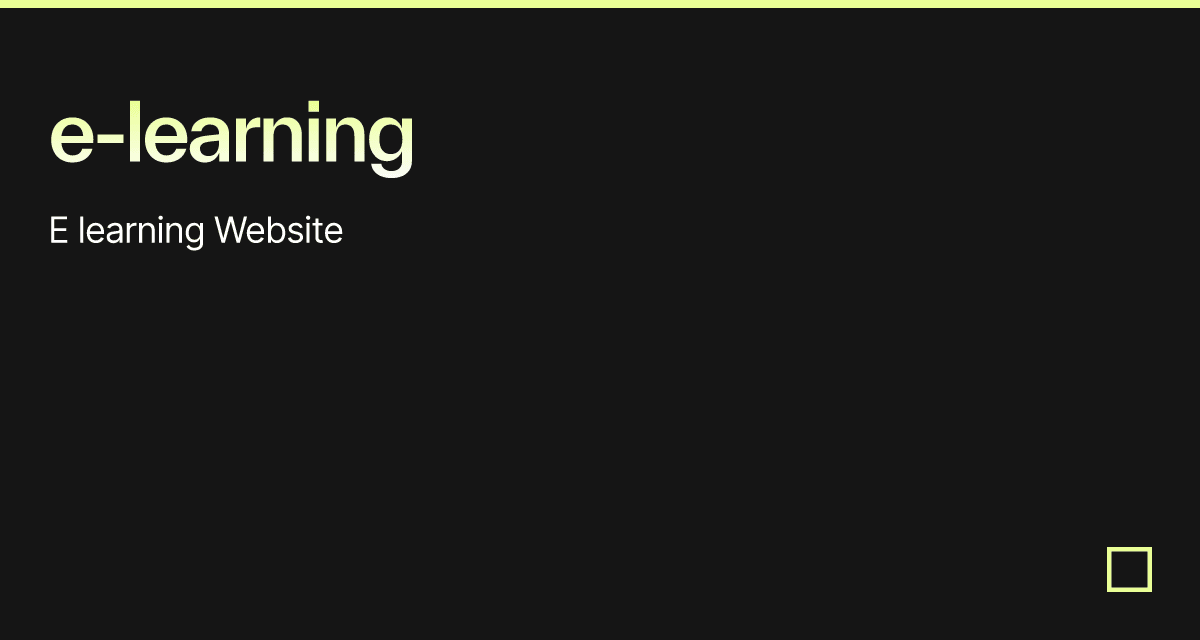 e-learning - Codesandbox