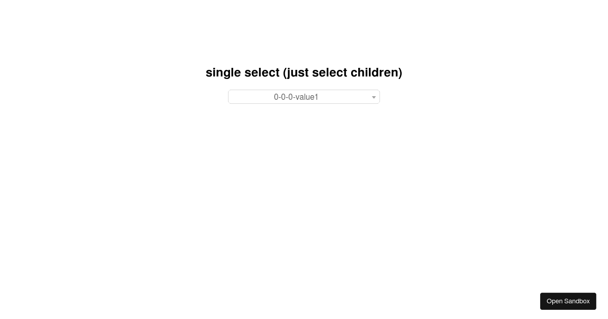 Rc Tree Select Single Select Forked Codesandbox