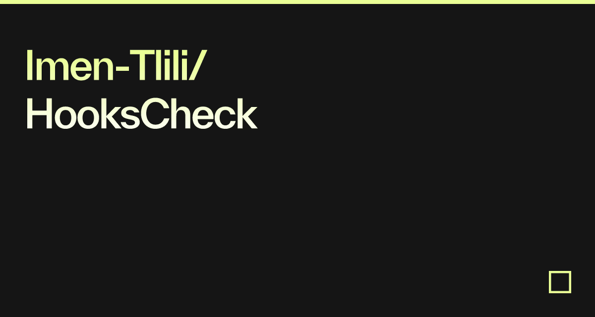 Imen-Tlili/HooksCheck - Codesandbox