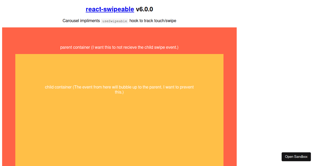 react-swipeable image carousel (forked) - Codesandbox